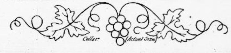 Grape Vine Embroidery Designs From 1907 – Strange Ago