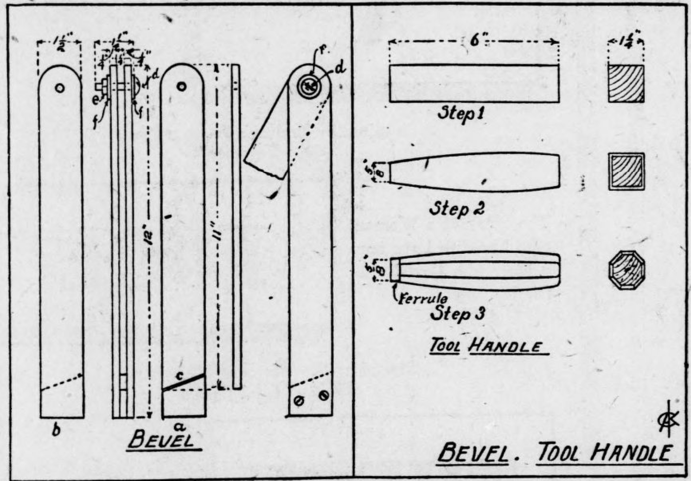 How to Make a Bevel – Tool Making Instructions from 1922 - Strange Ago