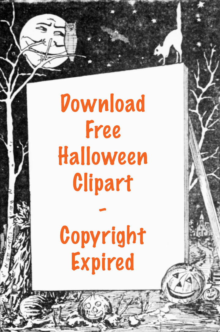Copyright Free Halloween Clipart ZIP Download - Strange Ago
