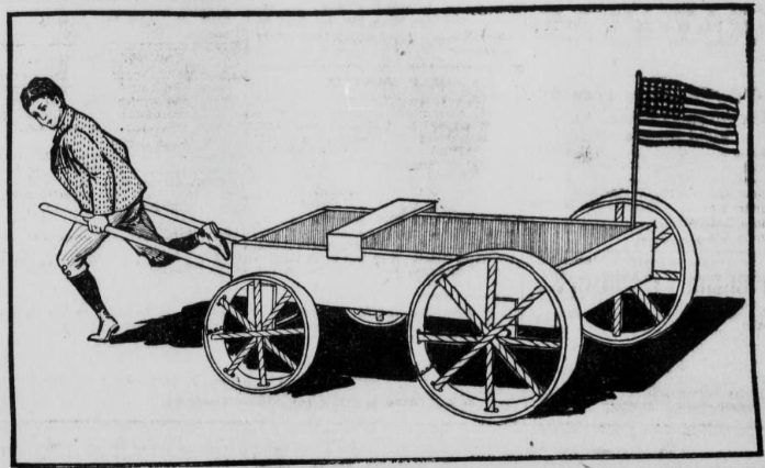 How to Make a Wrapping Paper Wagon Instructions From 1902